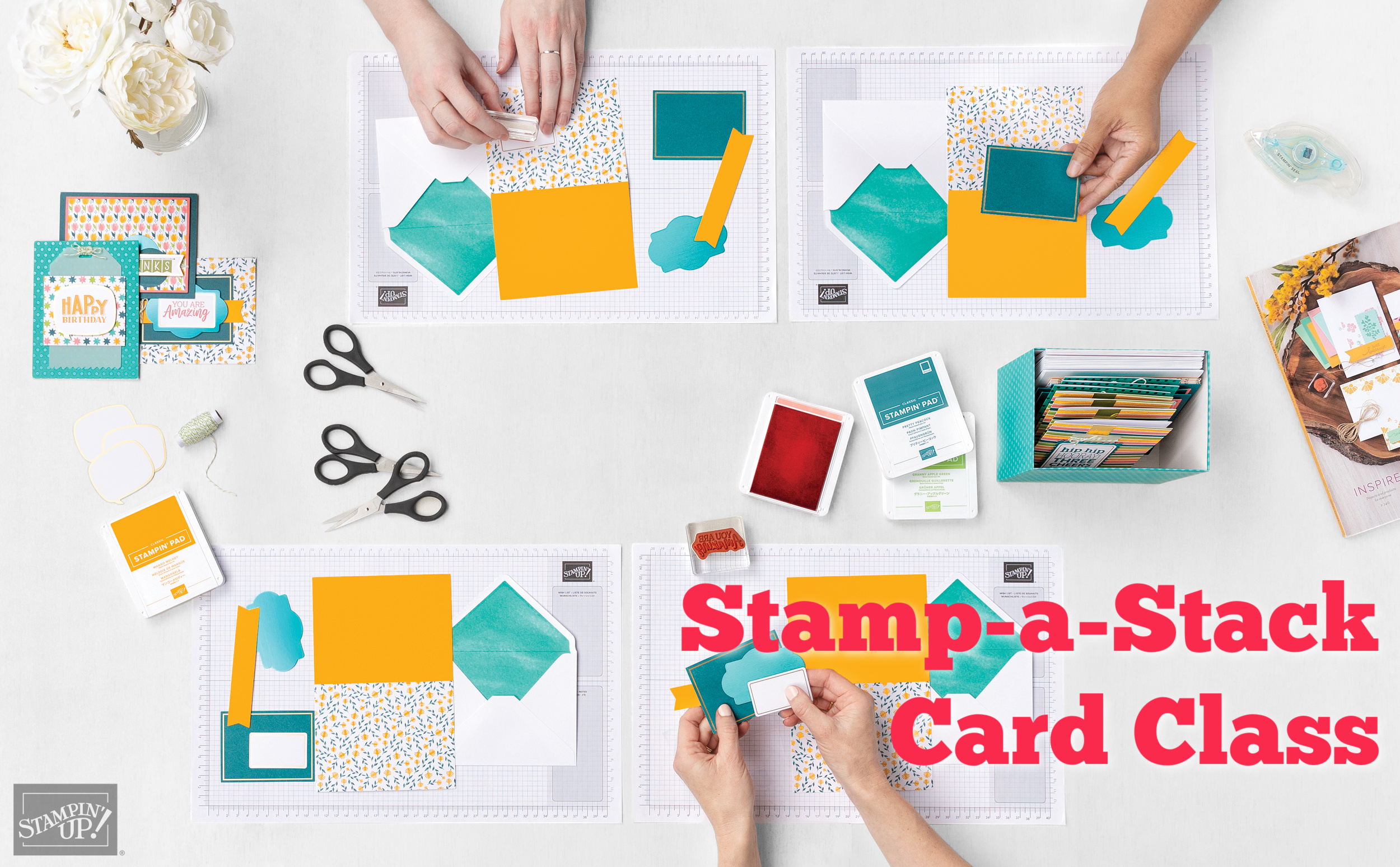 Stamp-a-Stack Card Class – Creative Juice by Loni