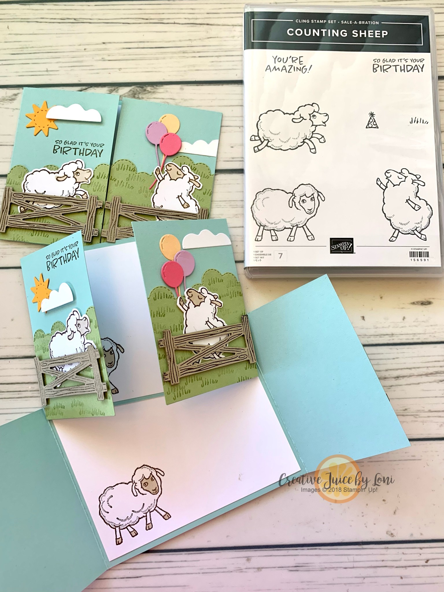 Baa-Baa-Birthday Gate Fold Card – Creative Juice by Loni
