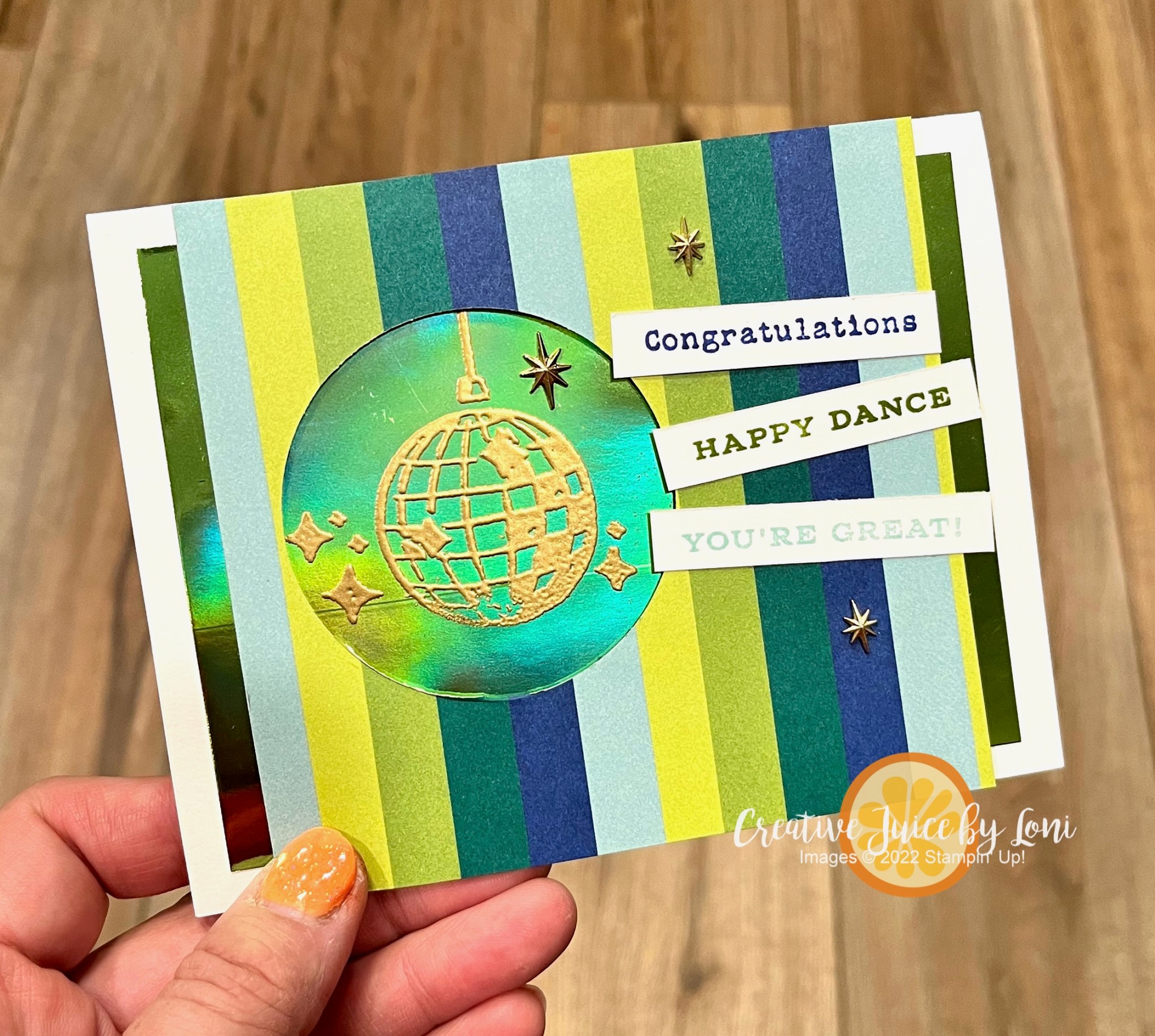 Disco Ball Congrats Card – Creative Juice by Loni