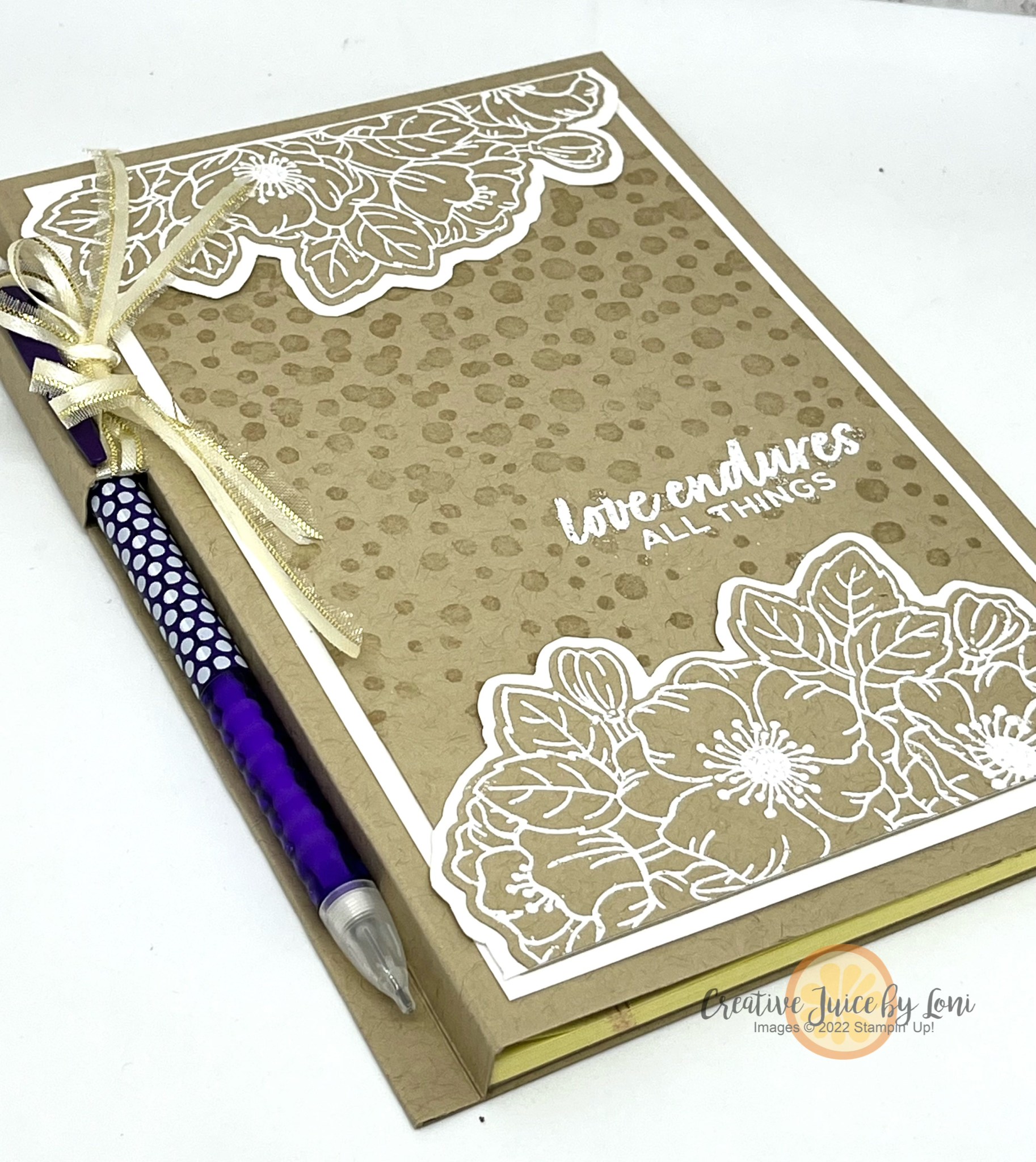 New at SU! Enduring Beauty Notebook Cover – Creative Juice by Loni