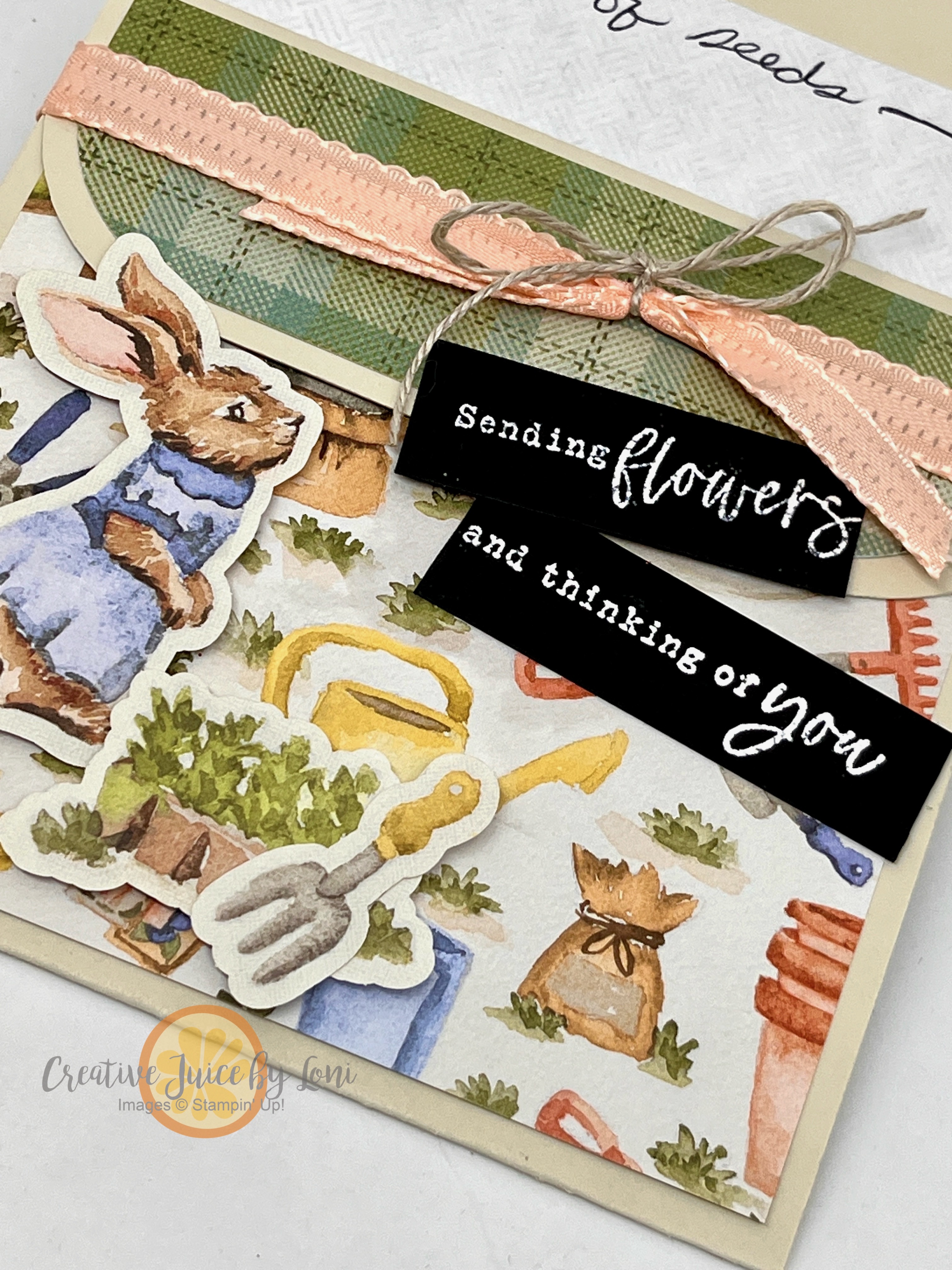 Adding Ribbon to a Handmade Card & Paper Share! – Creative Juice by Loni