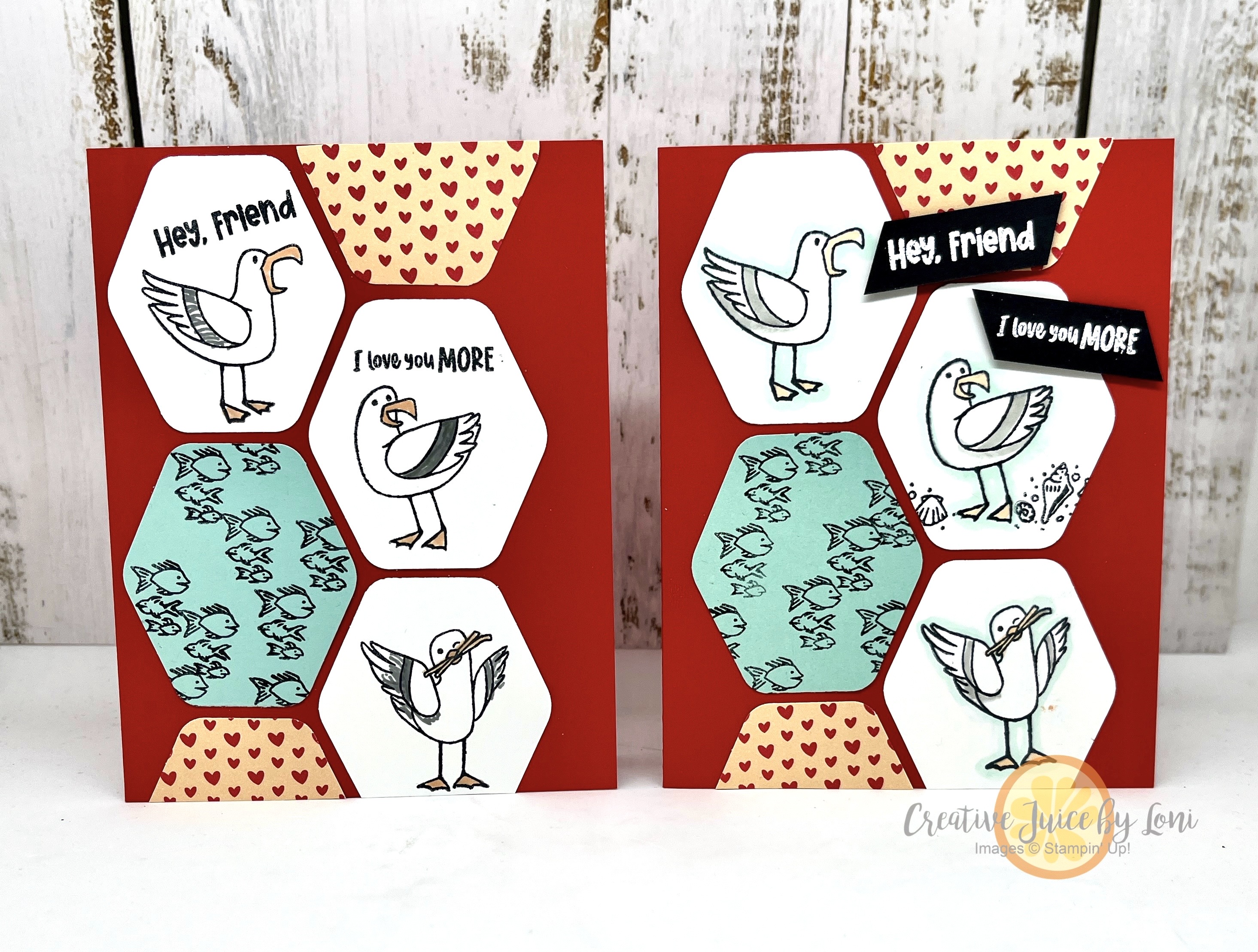 Friendly Seagulls Valentine Cards – Creative Juice by Loni