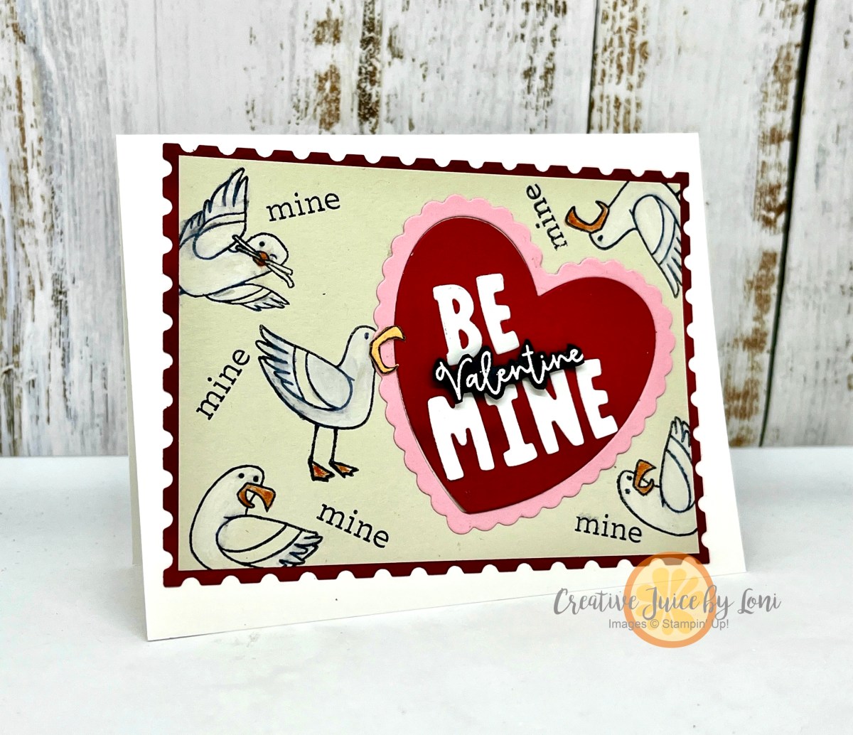 Be MINE (Valentine Seagulls, again) – Creative Juice by Loni