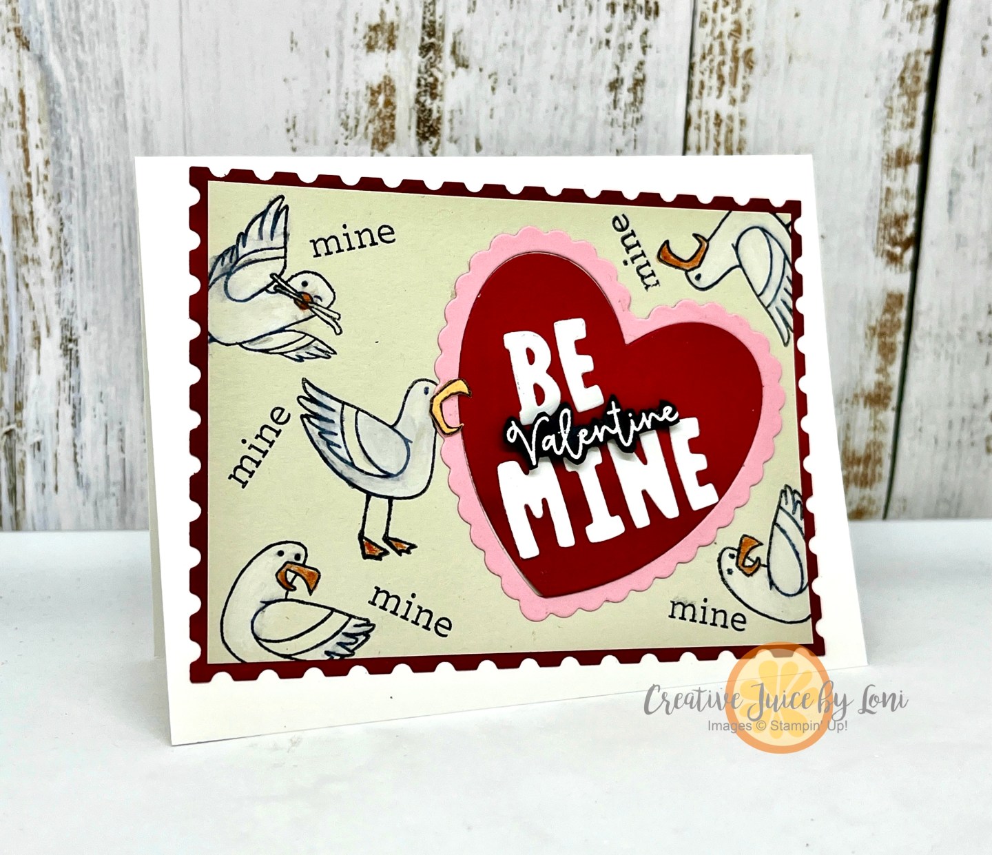 Be MINE (Valentine Seagulls, again) – Creative Juice by Loni
